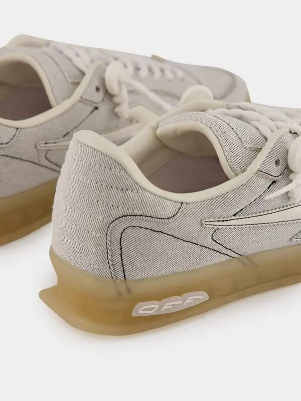 Off-White Denim End Of Play Sneakers - Grey