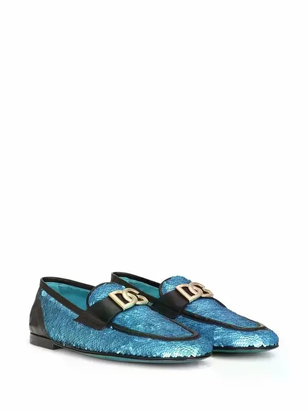 Dolce & Gabbana Ariosto Sequin-embellished Slippers