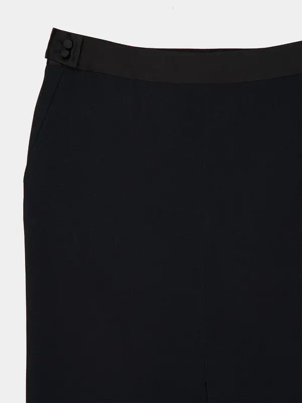 TOM FORD Midi Pencil Satin Acetate Skirt