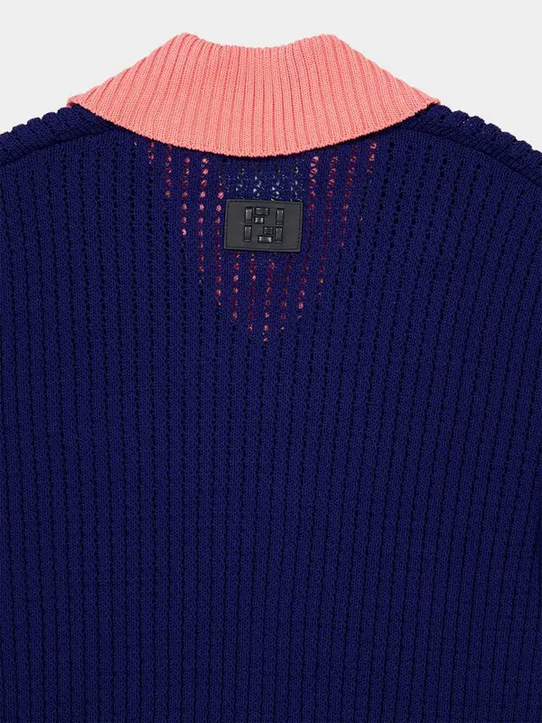 Fendi Oversized Cotton Jumper - Blue