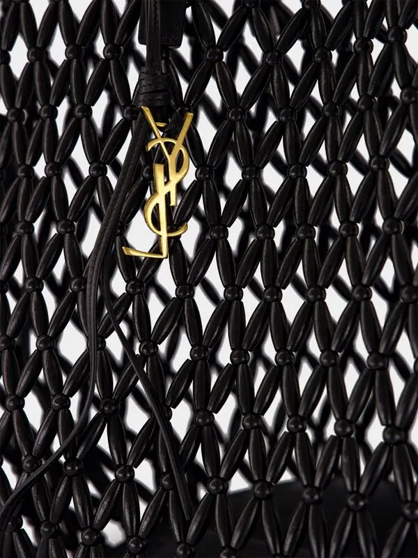 Saint Laurent Panier Soup Calfskin Shoulder Bag - Black