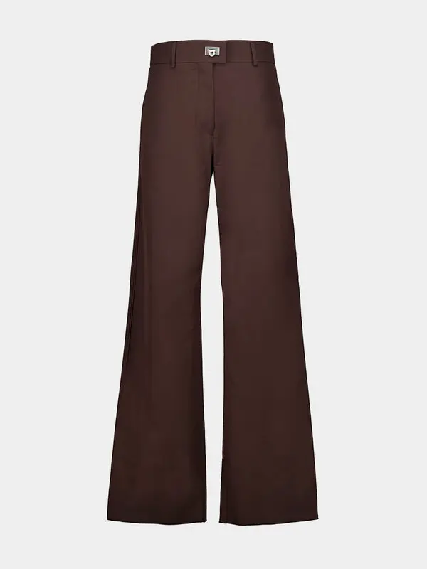 FERRAGAMO Espresso Tailored Trousers