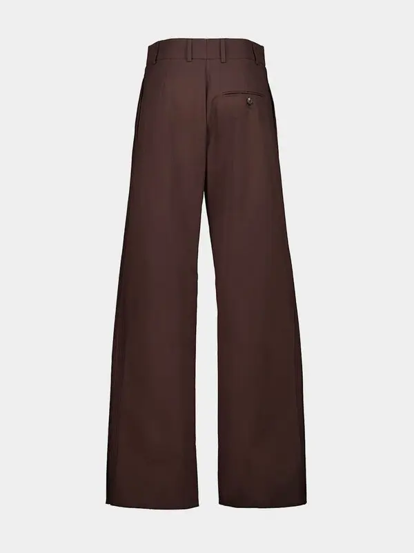 FERRAGAMO Espresso Tailored Trousers