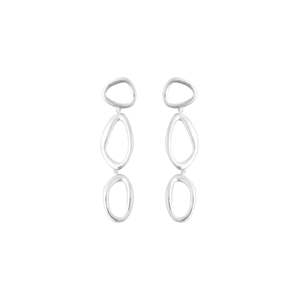 LUCY QUARTERMAINE Volcan Drop Earrings - Gold/silver