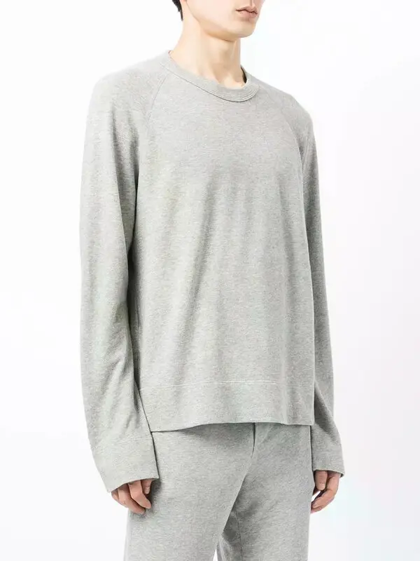 JAMES PERSE Crew Neck Fleece Sweatshirt