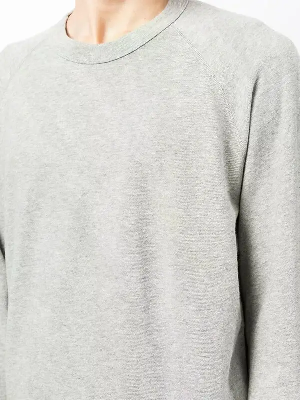 JAMES PERSE Crew Neck Fleece Sweatshirt