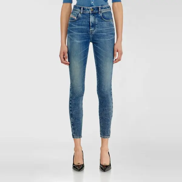 DIESEL® Slandy-high 1984" High-waisted Skinny Jeans - Blue