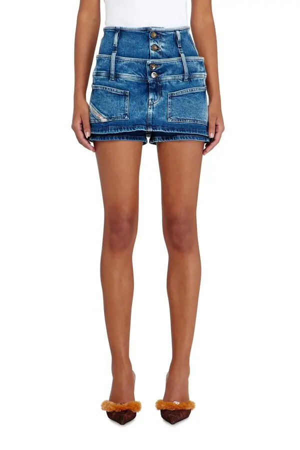 DIESEL® Denim Double Waist Skort