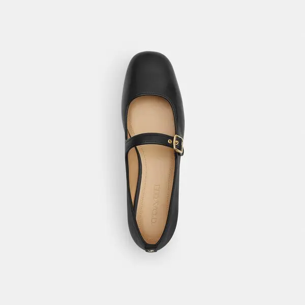 COACH OUTLET Coach Mary Jane Flats With Buckle Detail