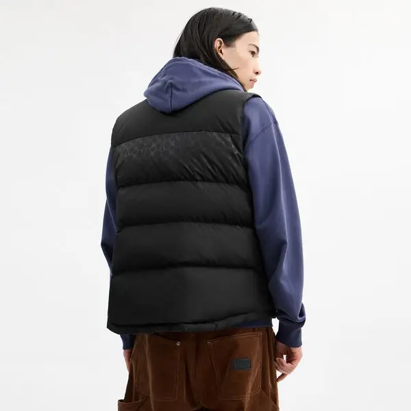 COACH OUTLET Coach Reversible Colorblock Puffer Vest