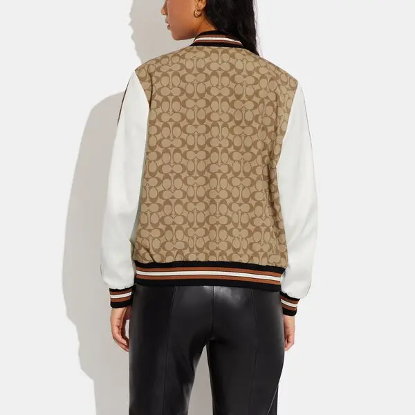 COACH OUTLET Coach Signature Souvenir Bomber Jacket