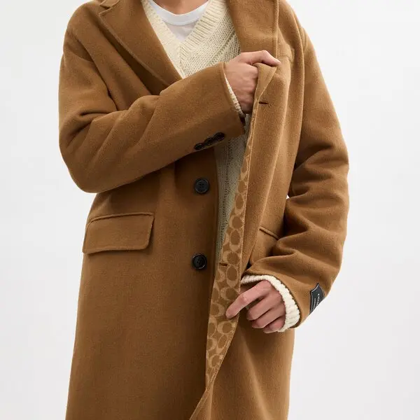COACH OUTLET Coach Double Faced Wool Blend Coat