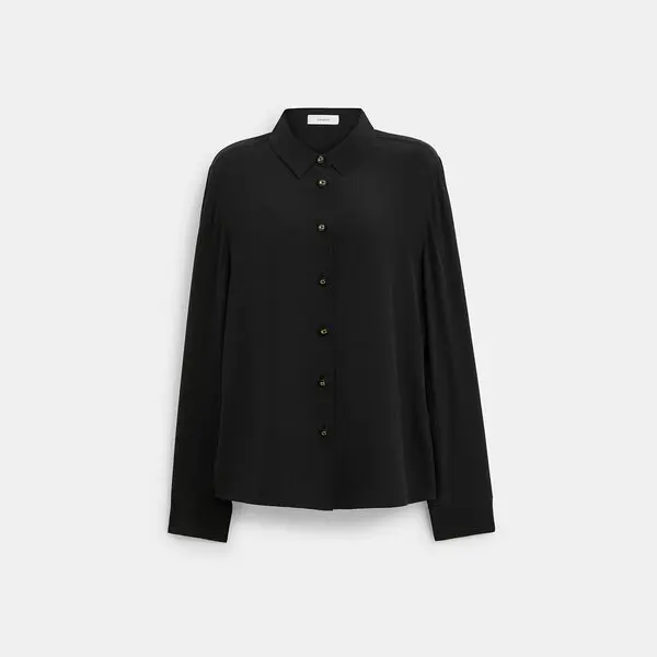 COACH OUTLET Silk Blouse With Signature Buttons