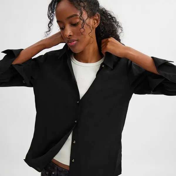 COACH OUTLET Silk Blouse With Signature Buttons