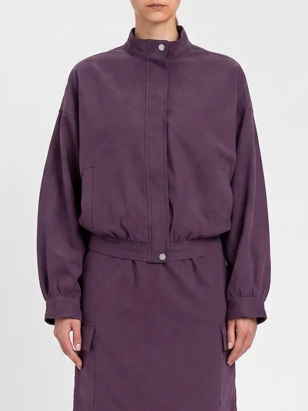 TWINSET Cotton Blend Bomber Jacket