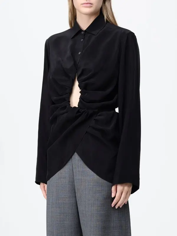 MAISON MARGIELA Cupro Shirt - Black