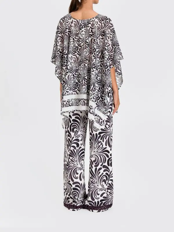 TWINSET U & B Printed Kaftan Top