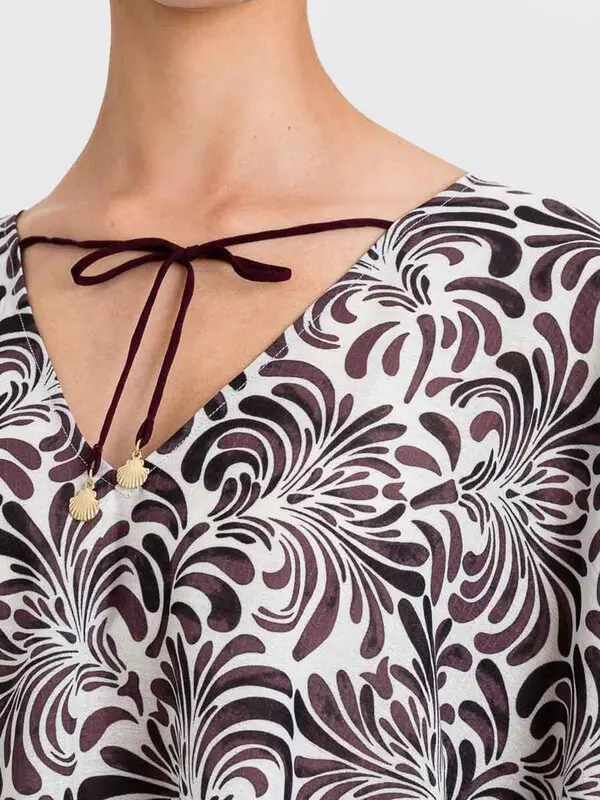 TWINSET Printed Crêpe Blouse