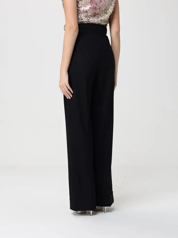 Alberta Ferretti Belted Palazzo Trousers