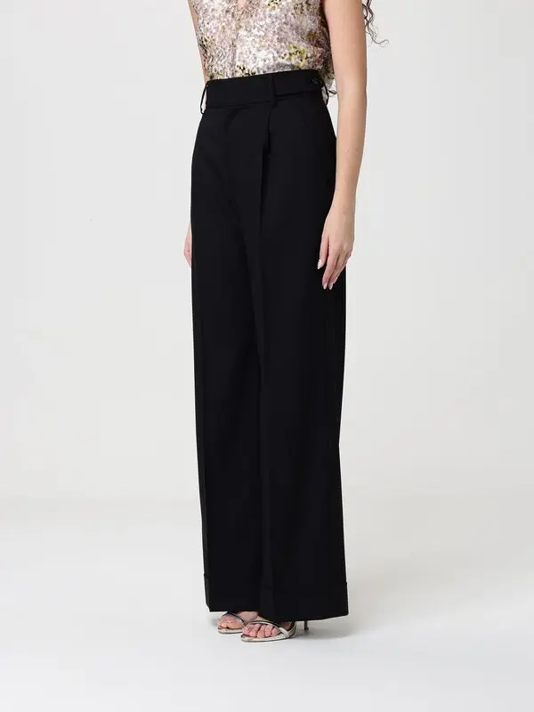 Alberta Ferretti Belted Palazzo Trousers