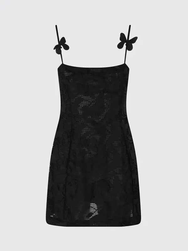 Blumarine Embellished Lace Mini Dress