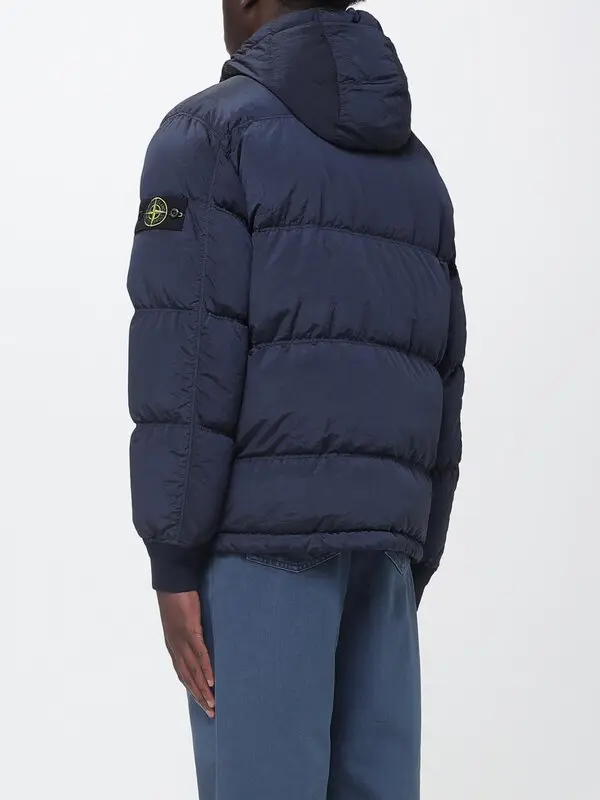 Stone Island Hooded Quilted Nylon Puffer Jacket