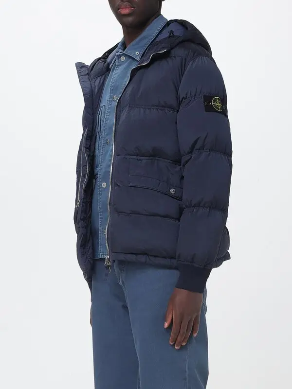 Stone Island Hooded Quilted Nylon Puffer Jacket