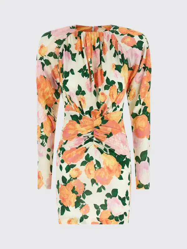 Stella McCartney Floral Ruched Mini Dress - Pink