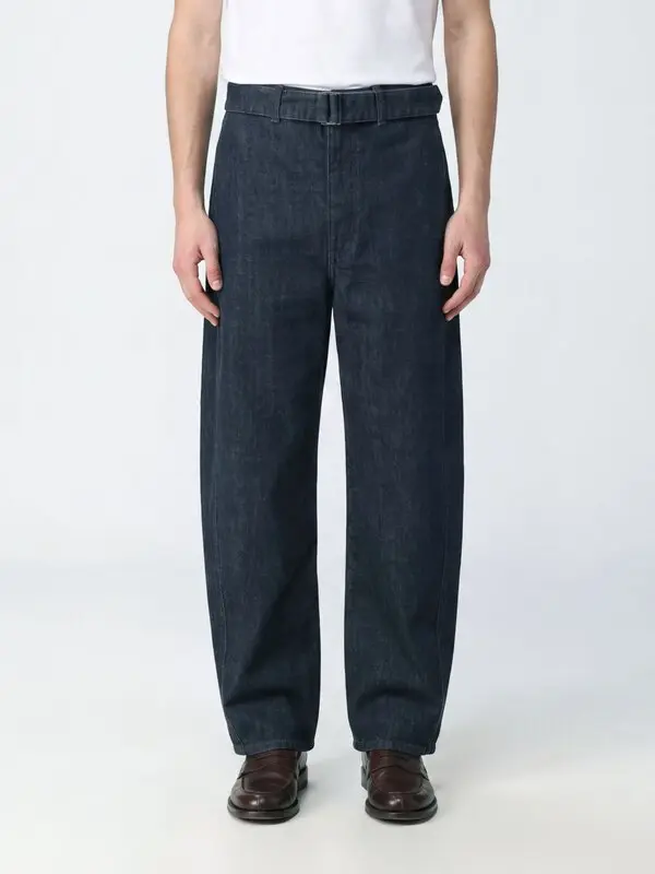 LEMAIRE Baggy Cotton Trousers - Blue