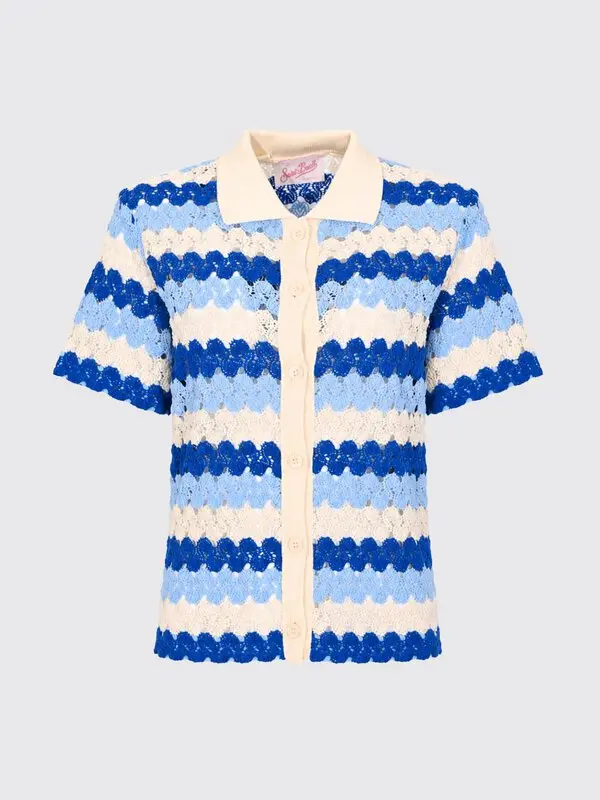 MC2 SAINT BARTH Crocheted Polo Shirt