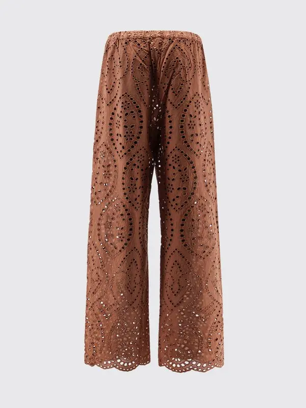 MC2 SAINT BARTH Wide Leg Printed Pants - Brown