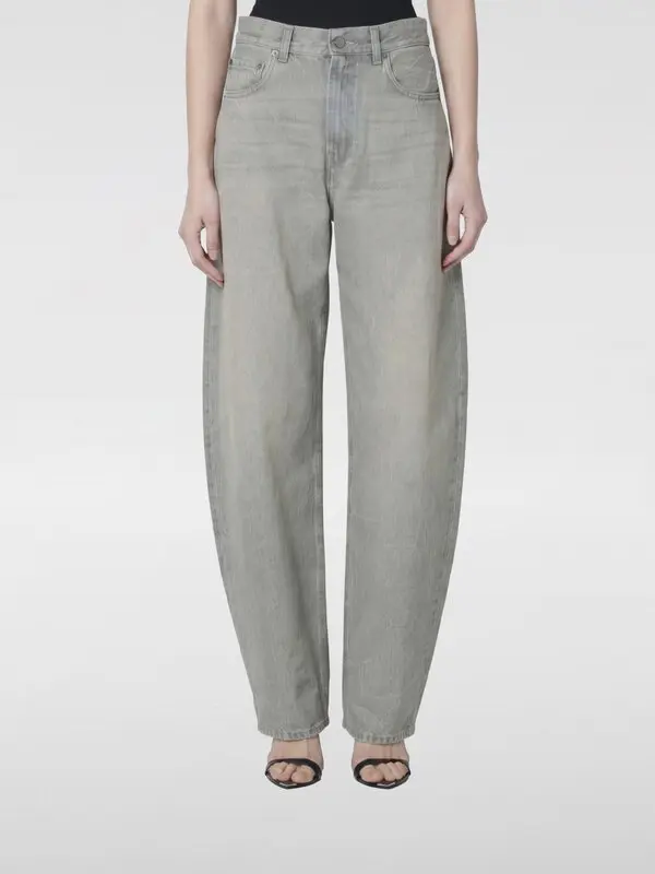 HAIKURE Bibi High-waisted Five-pocket Baggy Jeans - Grey