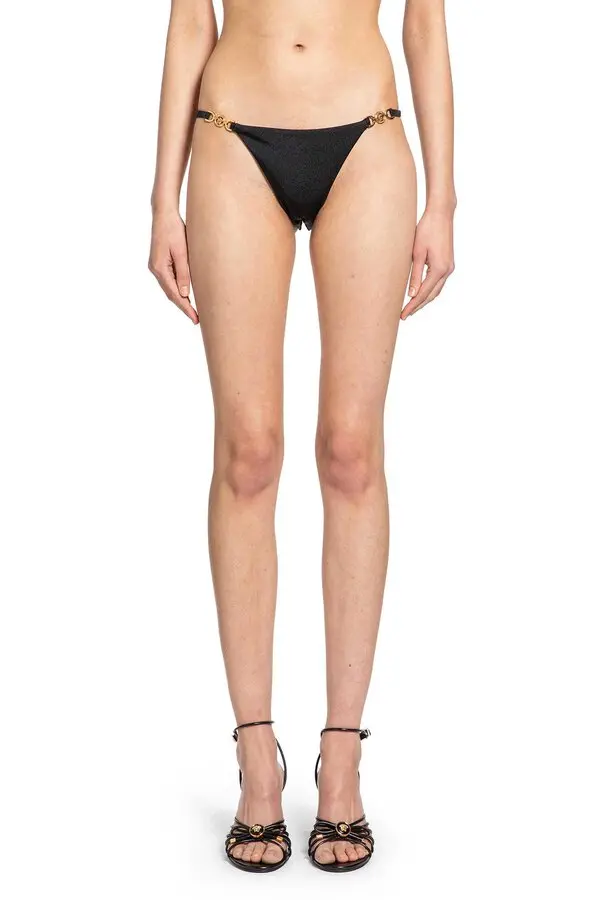 Versace Bikini Bottoms With Medusa '95 Plaque