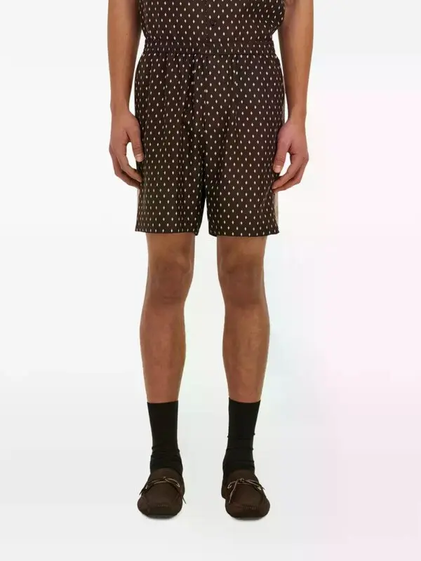 FERRAGAMO Silk Bermuda Shorts