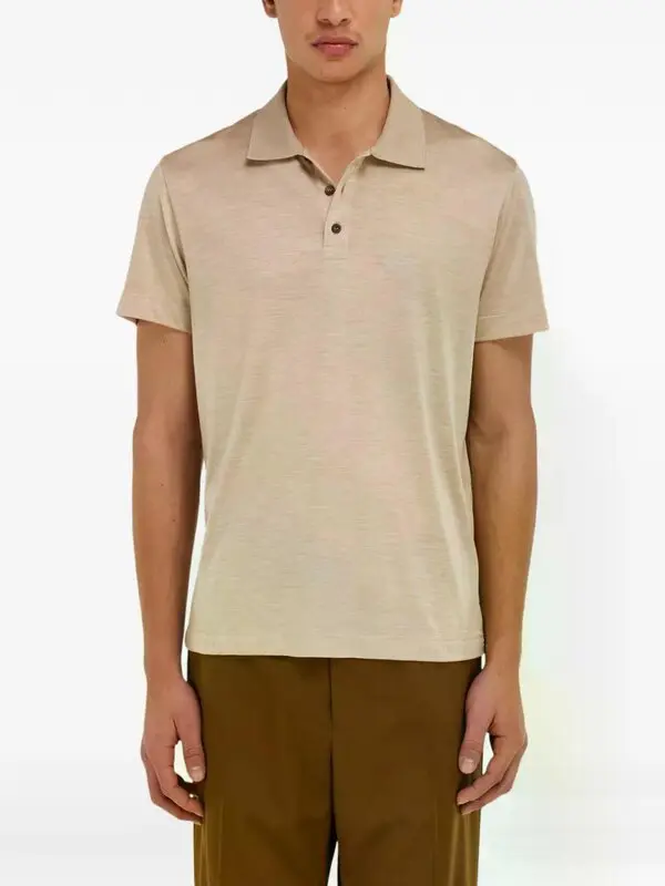 FERRAGAMO Silk Polo Shirt