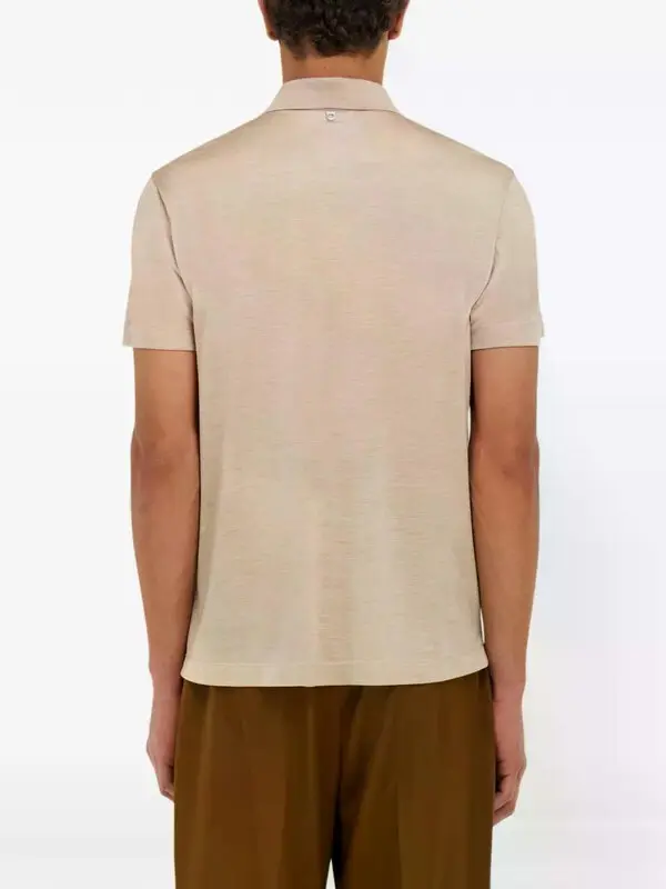 FERRAGAMO Silk Polo Shirt