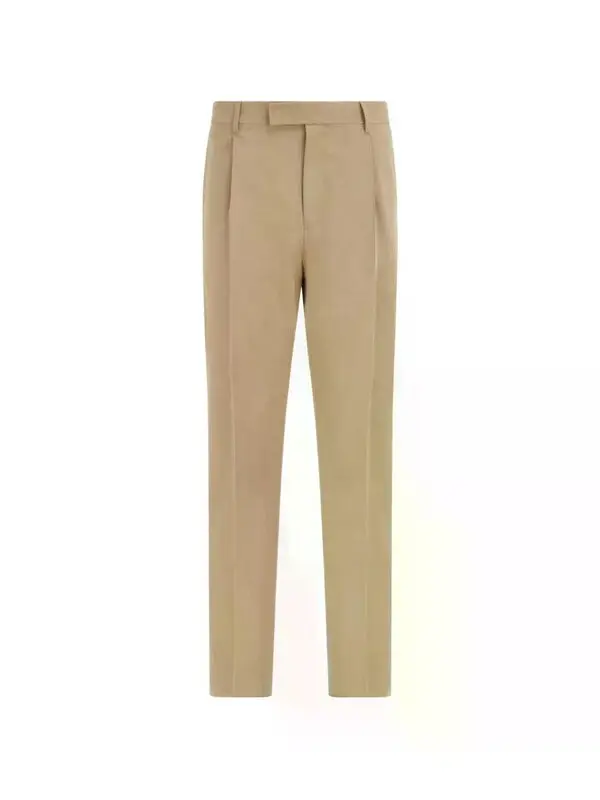 FERRAGAMO Silk And Wool Tailored Trousers