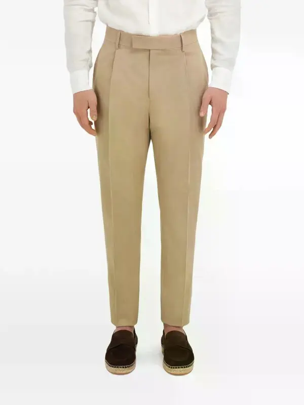 FERRAGAMO Silk And Wool Tailored Trousers