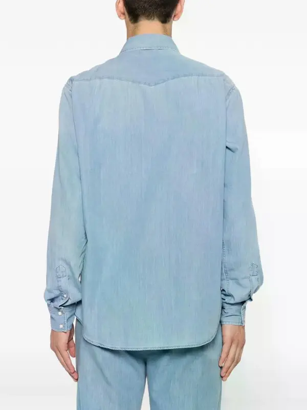 PANICALE Western-style Flap-pocket Shirt