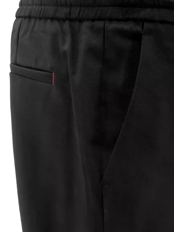AMARANTO Drawstring Elasticated-waist Trousers