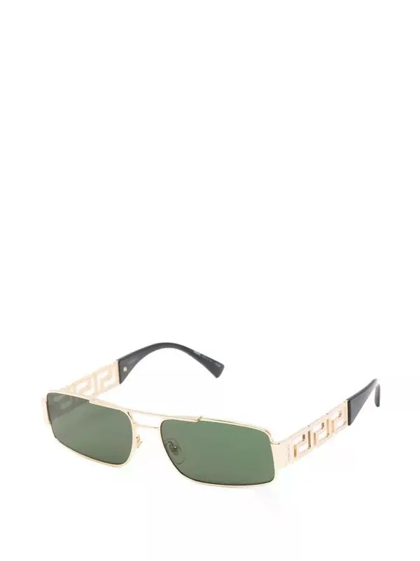 Versace Greca Rectangle-frame Sunglasses