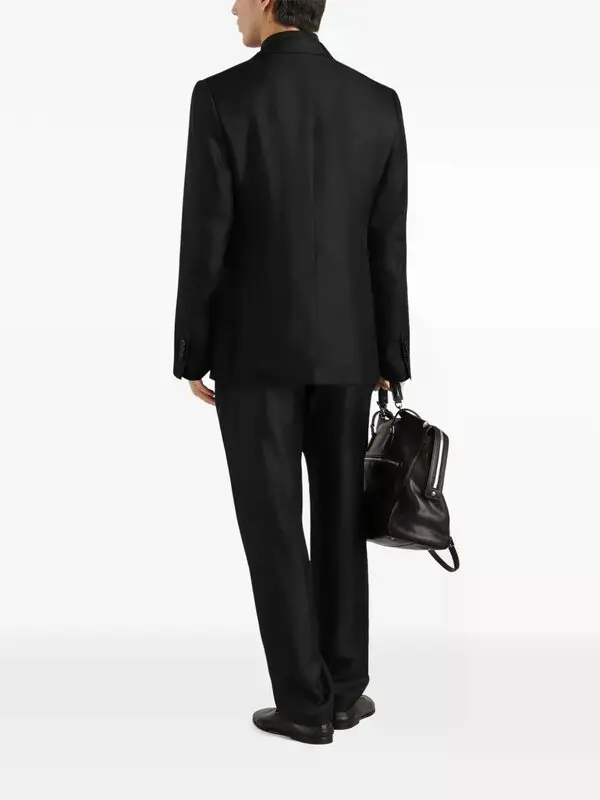Dolce & Gabbana Silk Twill Jogging Trousers - Black