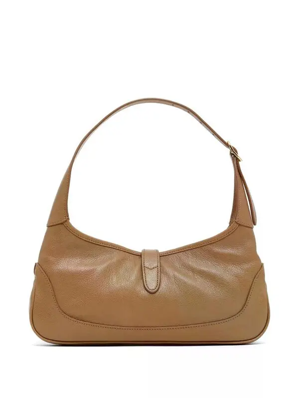 Gucci Jackie Grainy Leather Shoulder Bag - Neutrals