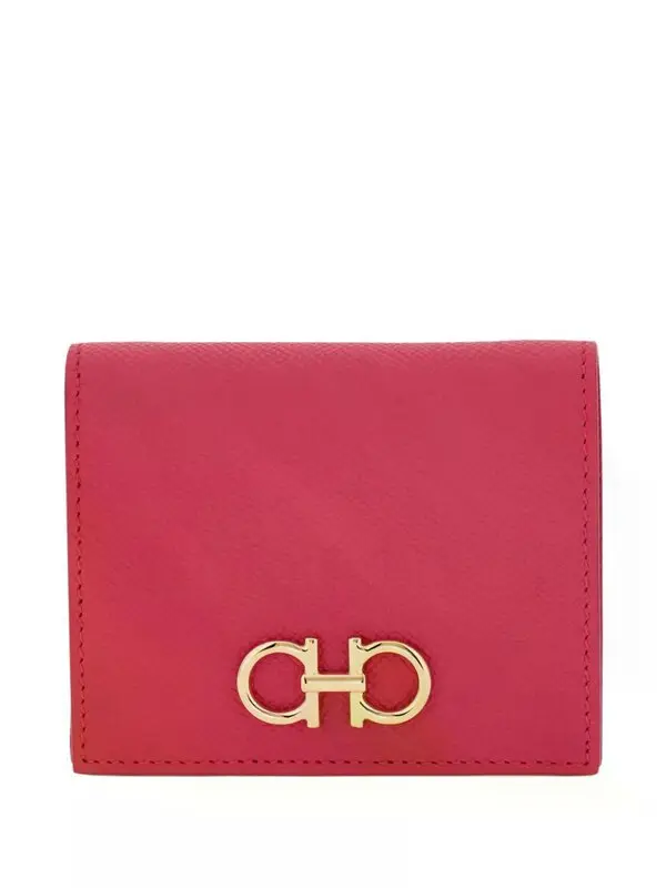 FERRAGAMO Gancini Compact Wallet - Pink