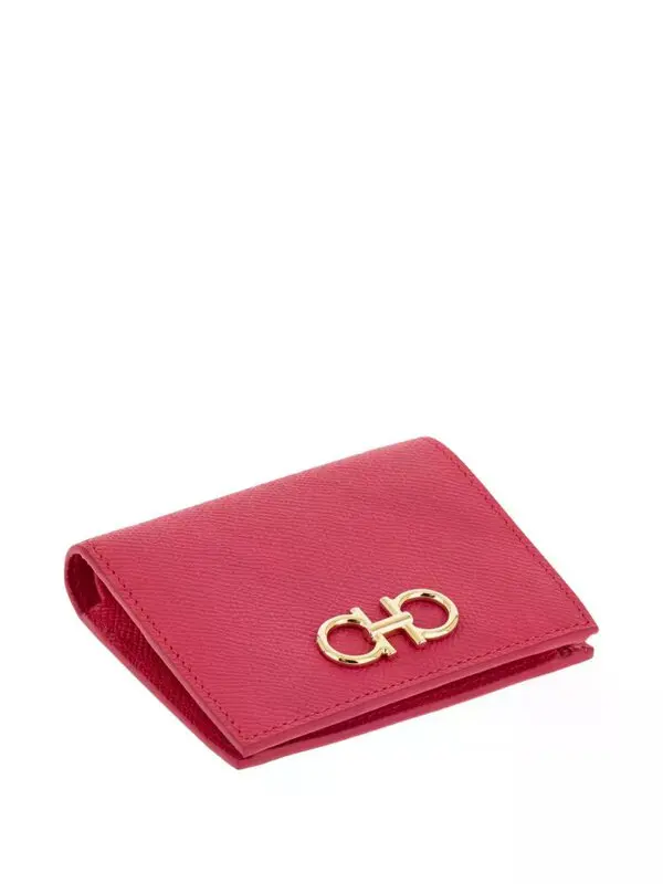 FERRAGAMO Gancini Compact Wallet - Pink
