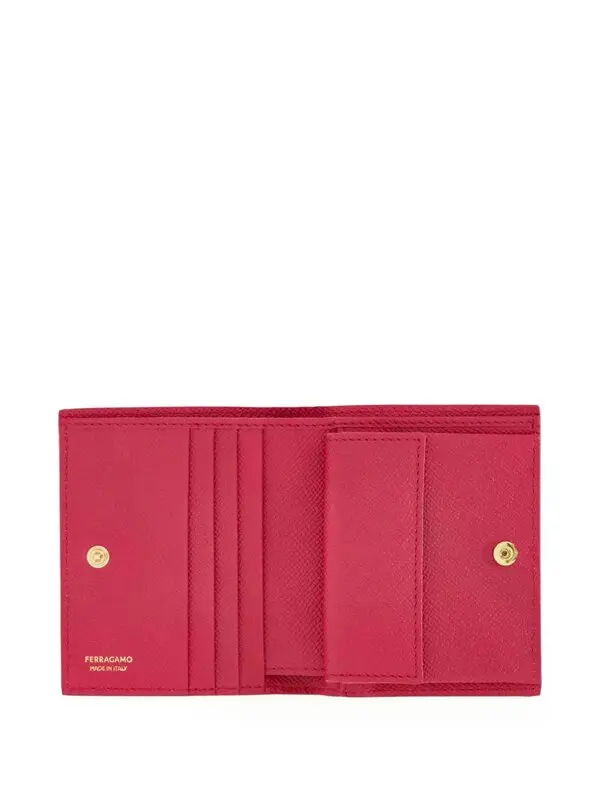 FERRAGAMO Gancini Compact Wallet - Pink
