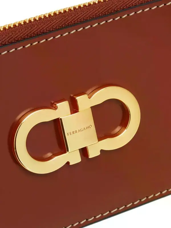 FERRAGAMO Double Gancini Credit Card Holder