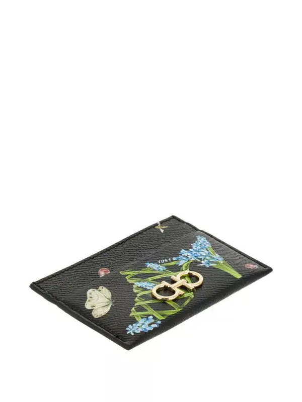 FERRAGAMO Gancini Credit Card Holder - Black