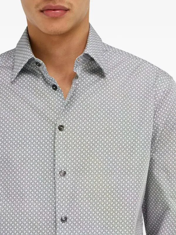 FERRAGAMO Micro-patterned Shirt