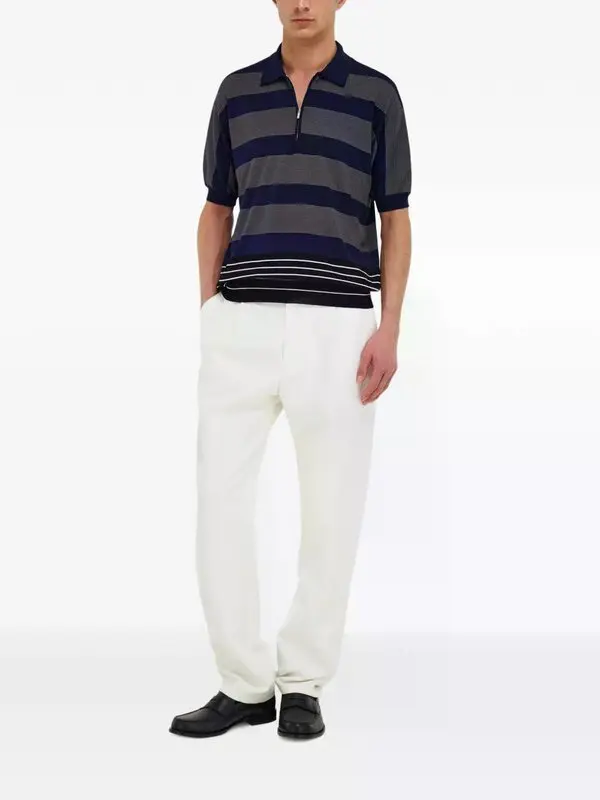 FERRAGAMO Polo Shirt With Zip Collar